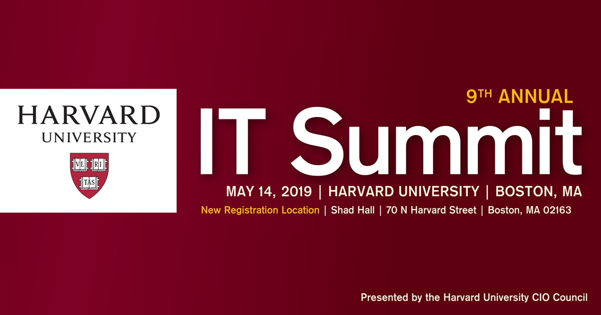 Harvard IT Summit 2019