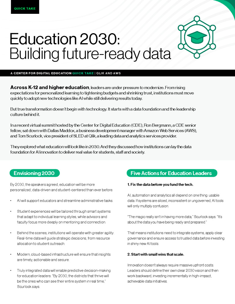 Education 2030: Building future-ready data