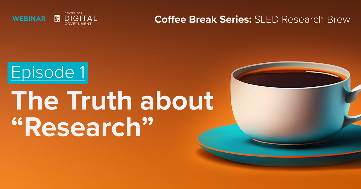 Coffee Break Series: SLED Research Brew - The Truth About "Research"