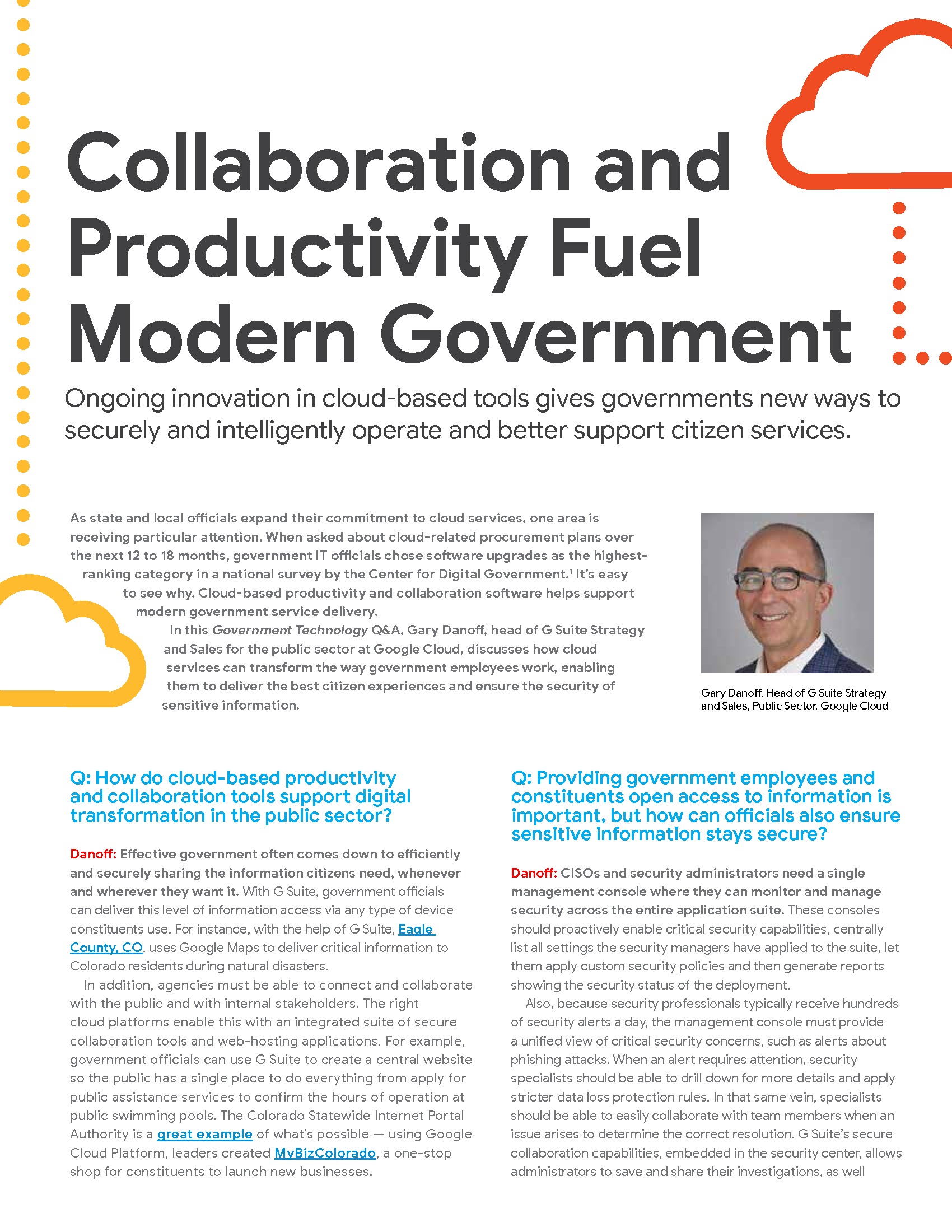 Q&A: Collaboration and Productivity Fuel Modern Government