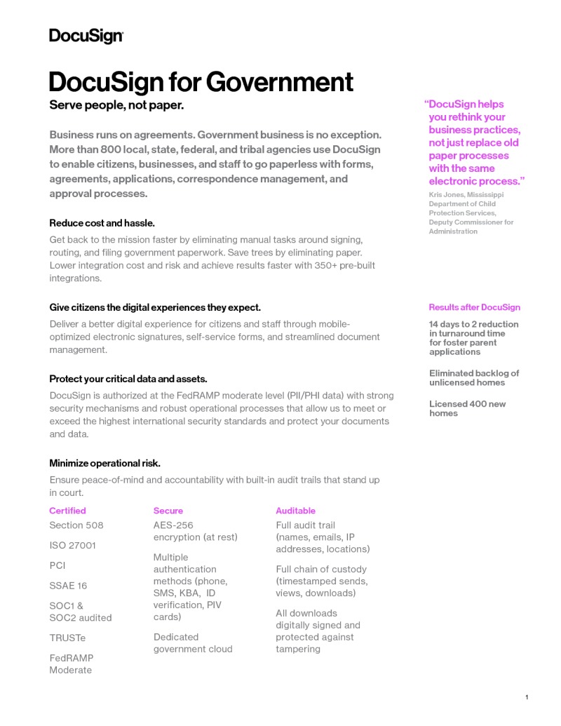 DocuSign for Government