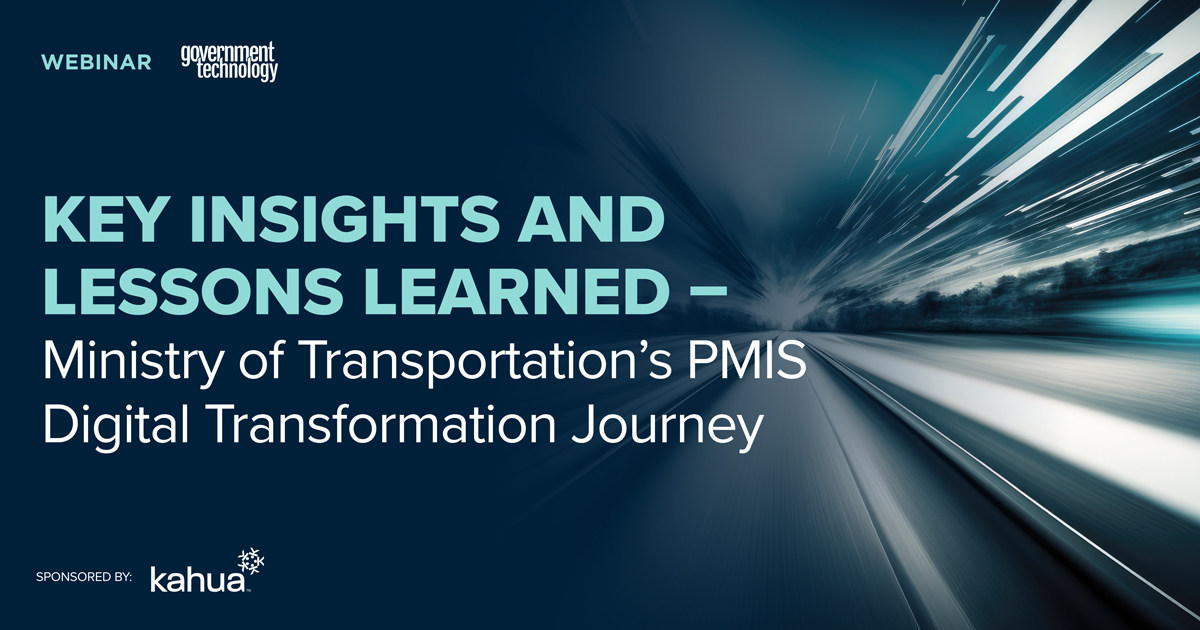 Key Insights and Lessons Learned -- Ministry of Transportation's PMIS ...