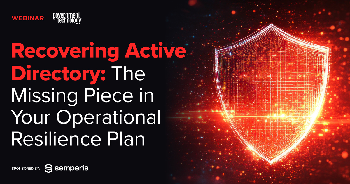 Recovering Active Directory The Missing Piece In Your Operational Resilience Plan