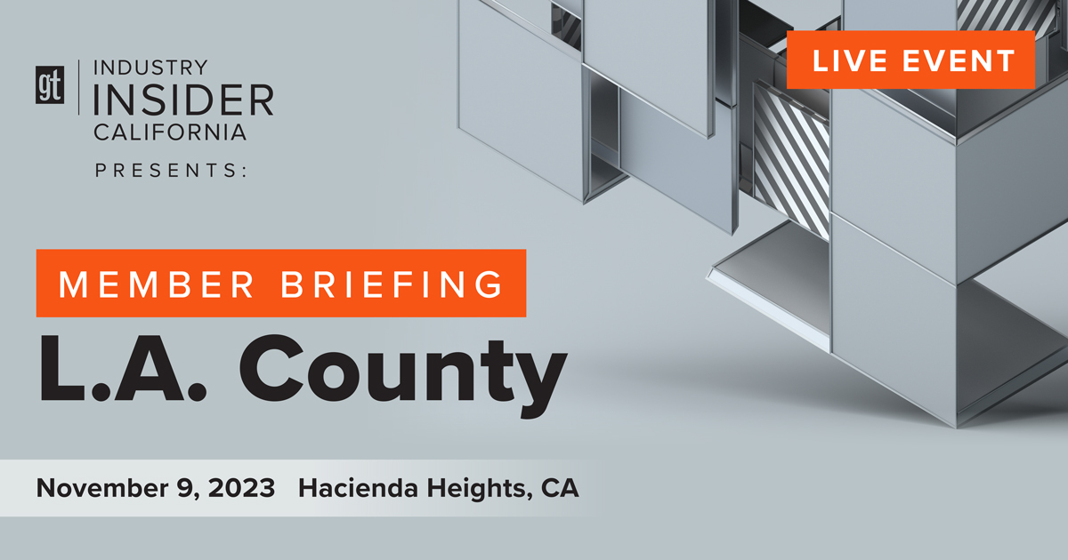 Industry Insider California Member Briefing with L.A. County