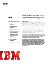IBM i2 National Security and Defense Intelligence