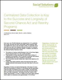 Centralized Data Collection for Second Chance Act and Reentry Programs