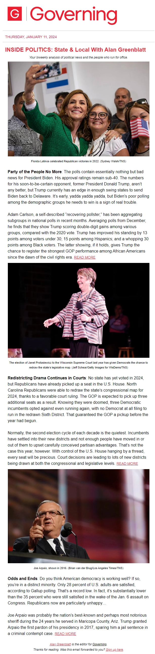 Newsletters For Governing